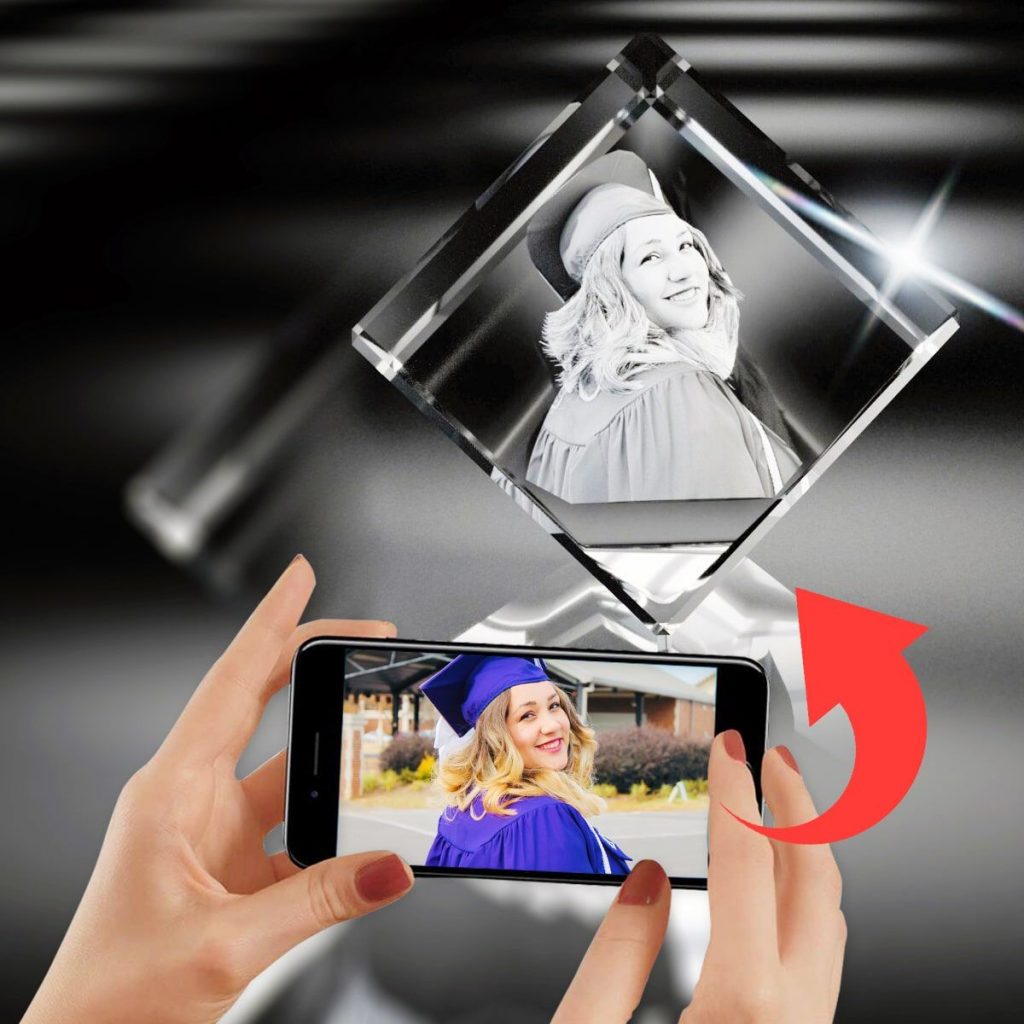 3D Crystal Cut Corner Diamond Gifts -3D Crystal AE