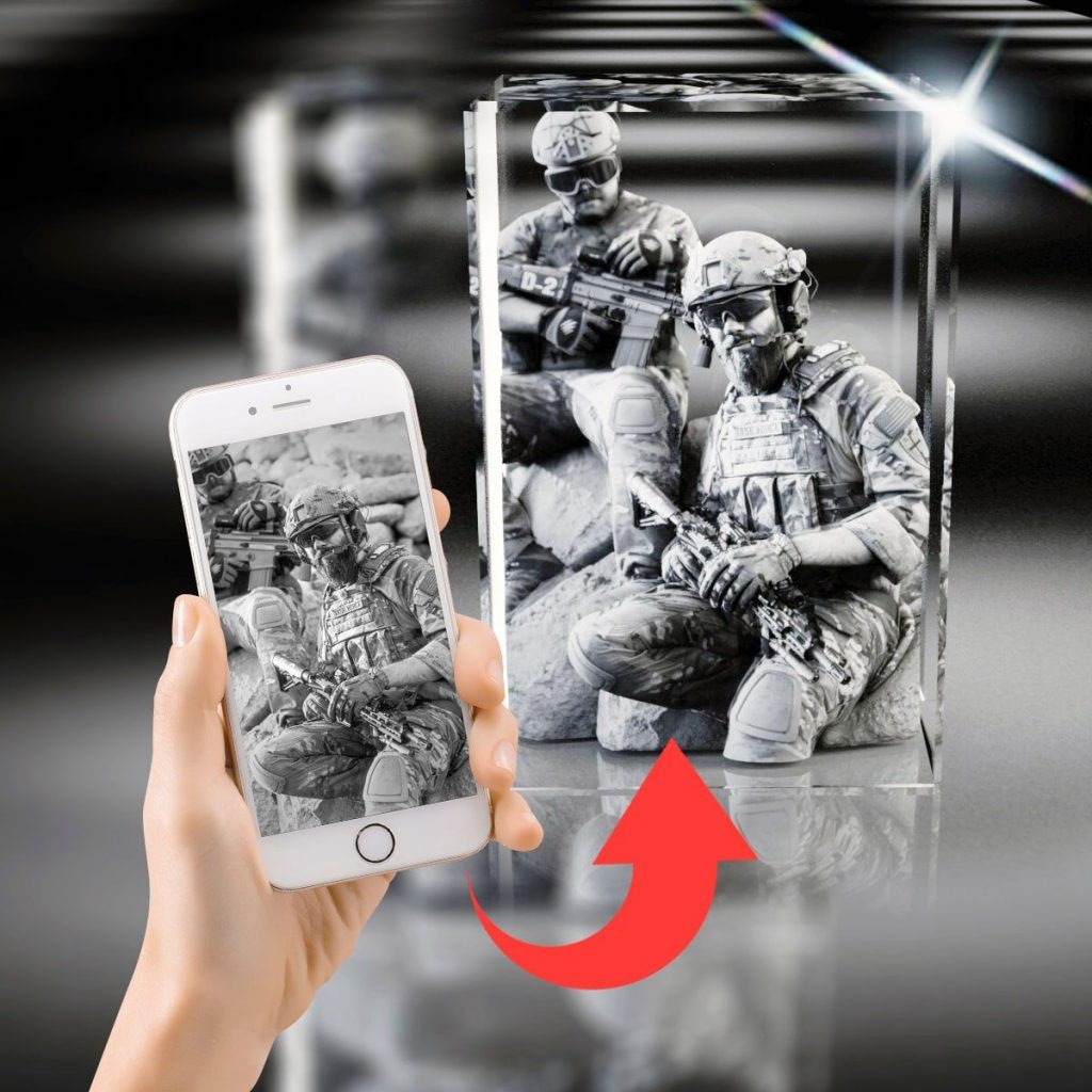 3D Crystal Glass Picture Rectangle Frames - 3d Crystal AE