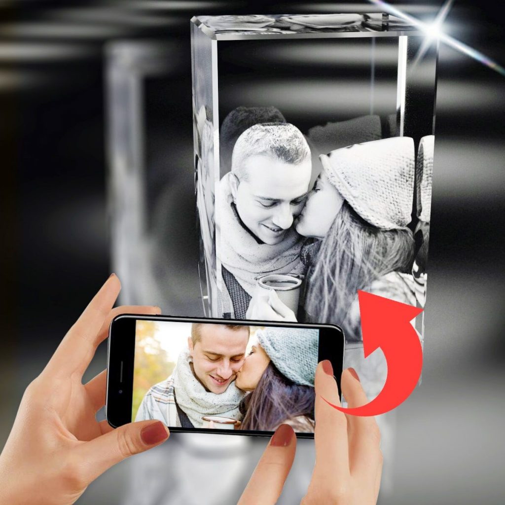 3D Crystal Rectangle Tall Award - 3D Crystal AE