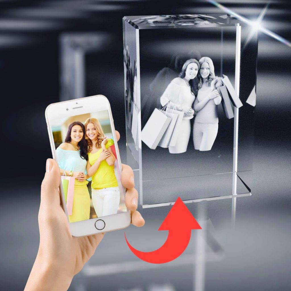 3D Crystal Glass Picture Rectangle Frames - 3d Crystal AE