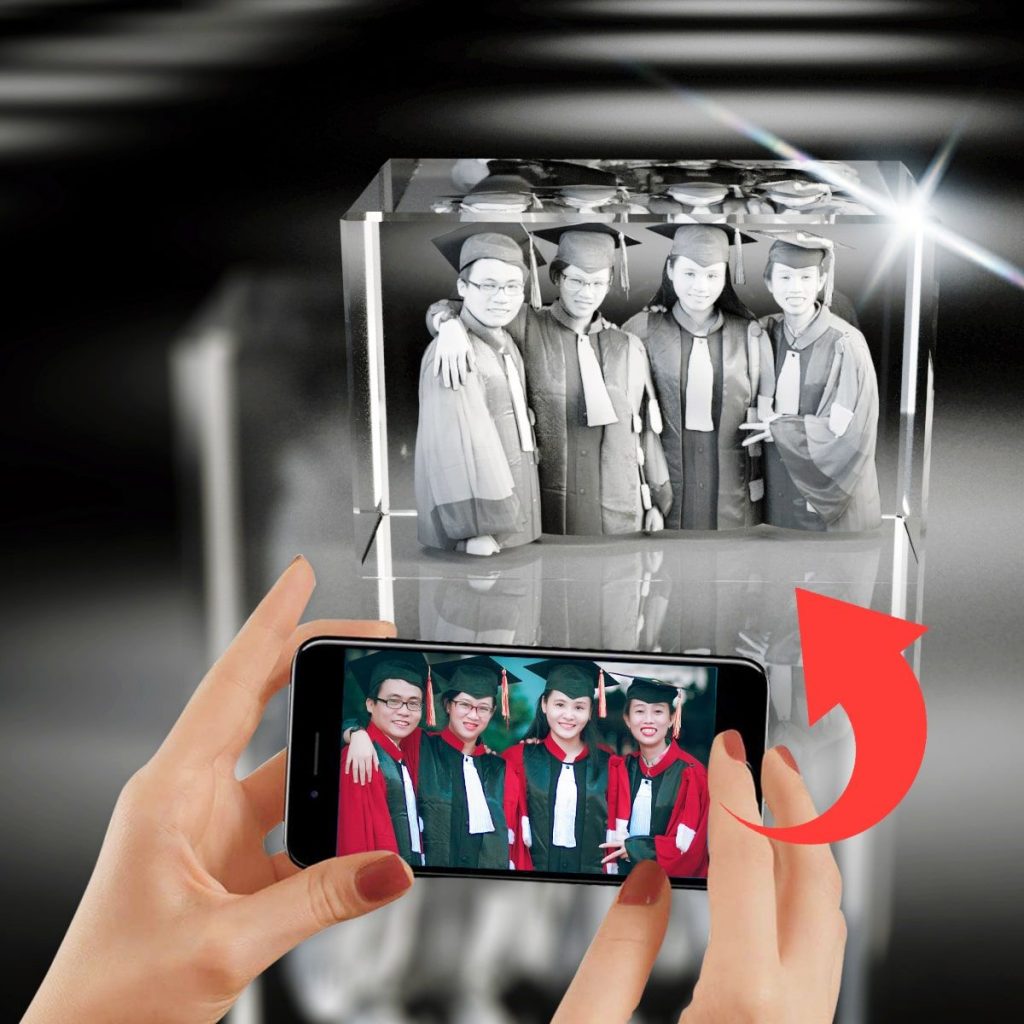 Custom 3D Crystal Rectangle Wide Photo Gits- 3D Crystal AE