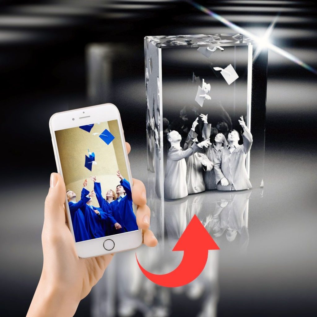 3D Crystal Glass Picture Rectangle Frames - 3d Crystal AE