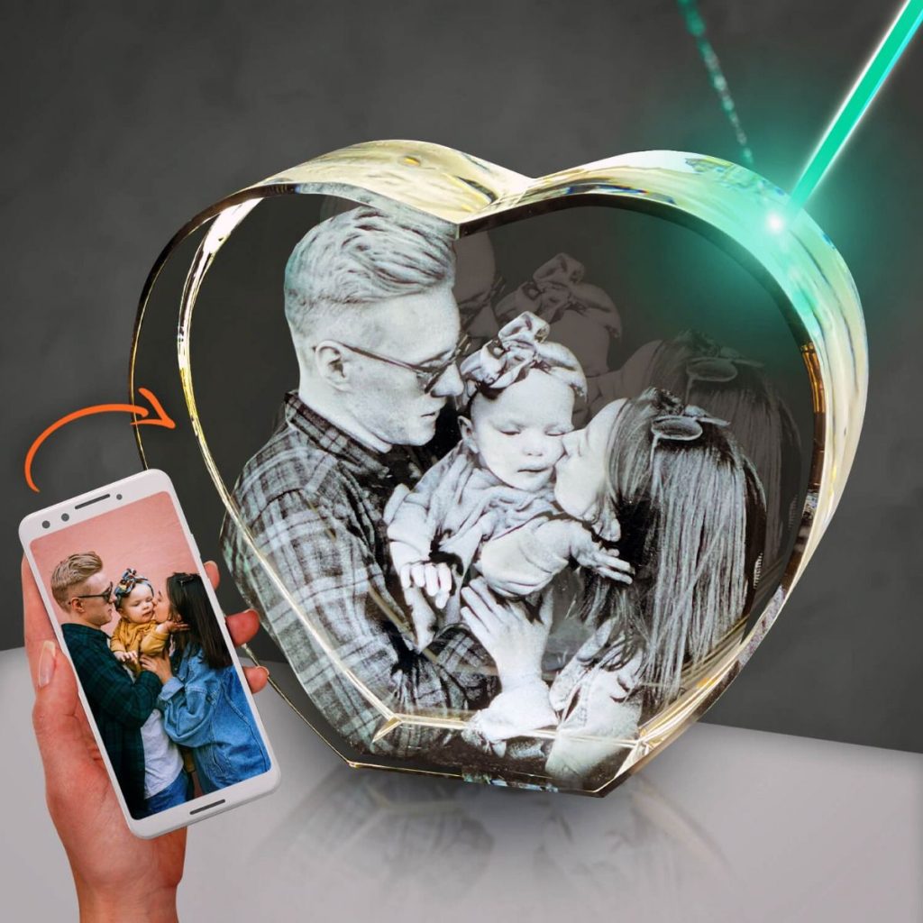 Get A Perfect Gift Idea of 3D Crystal Heart - 3D Crystal AE