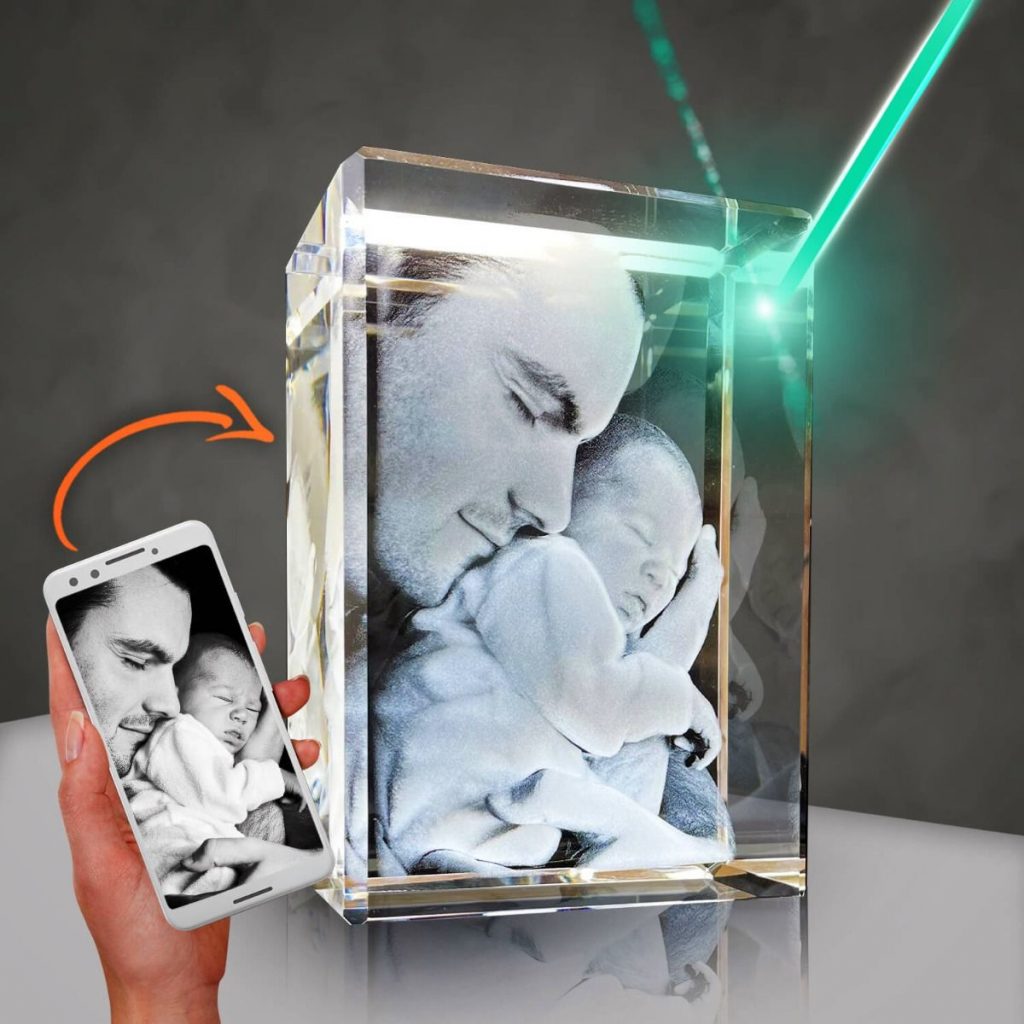 3D Crystal Rectangle Tall Award - 3D Crystal AE